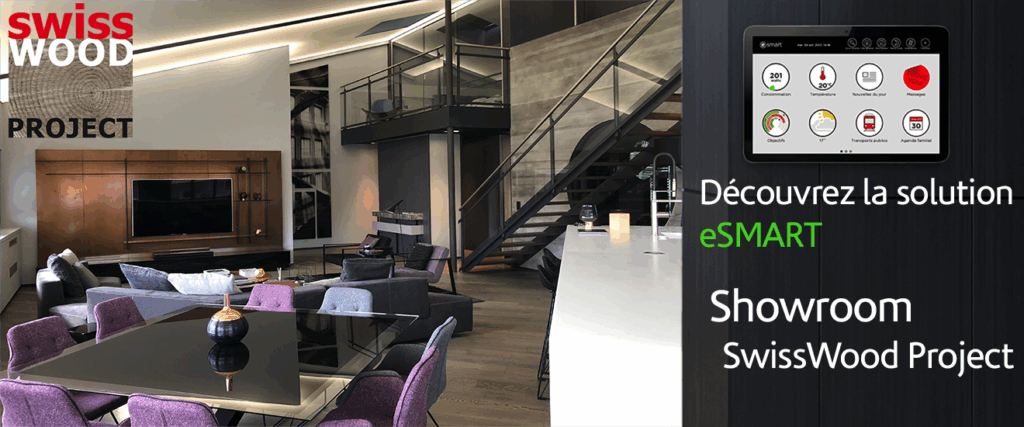 Showroom SwissWood Project (VD, CH) - eSMART Technologies